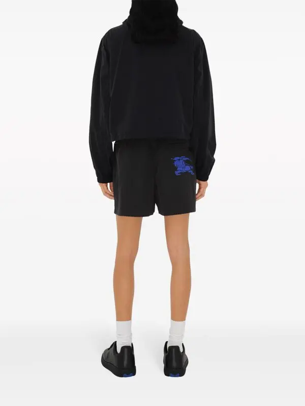 Burberry Embroidered Cropped Jacket - Black