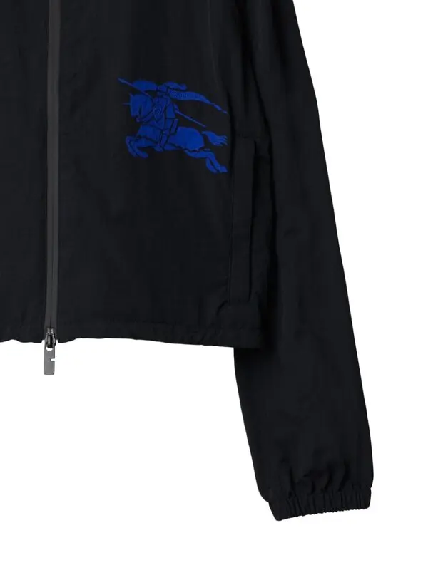 Burberry Embroidered Cropped Jacket - Black