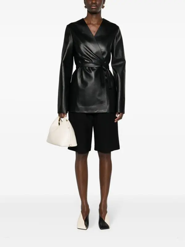 Fabiana Filippi Wrap-design Leather Jacket