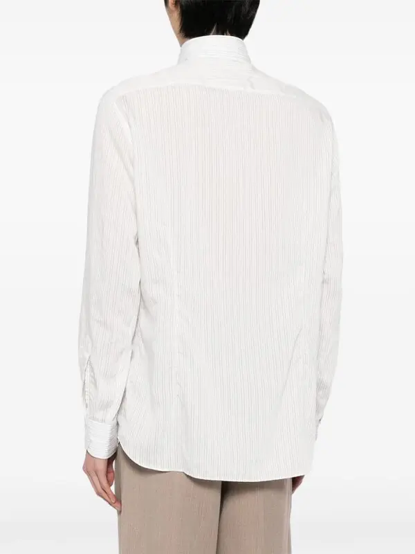 LARDINI Striped Button-up Shirt