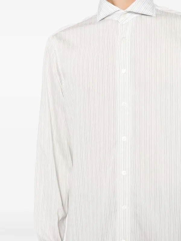 LARDINI Striped Button-up Shirt