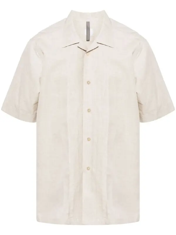 Eleventy Bowling-collar Short-sleeve Shirt
