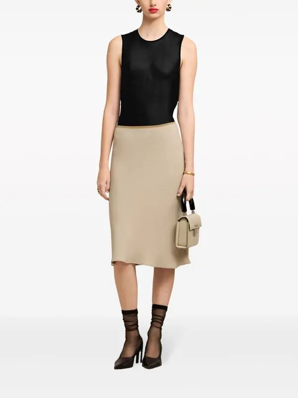 Ami Semi-sheer Silk Top