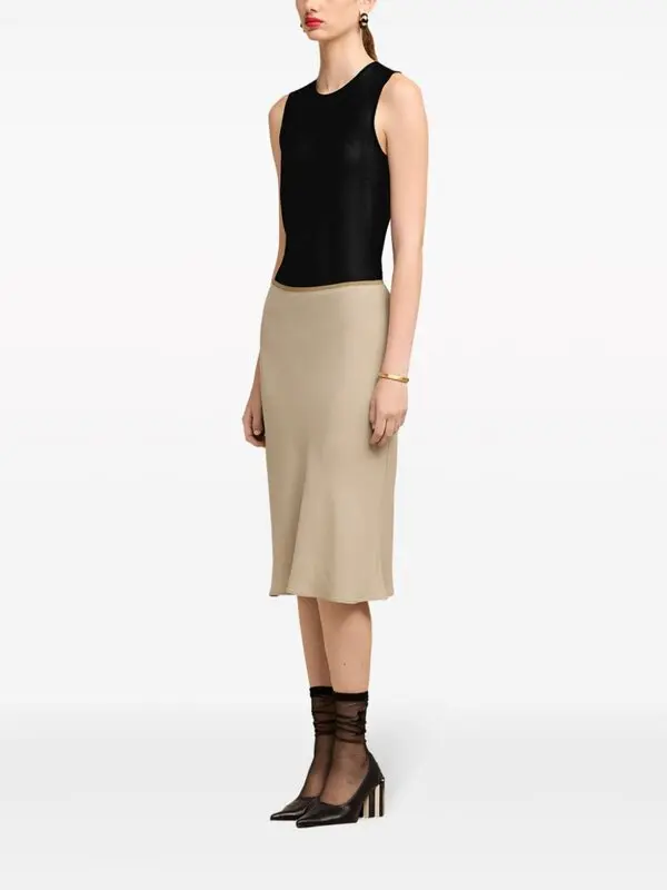 Ami Semi-sheer Silk Top
