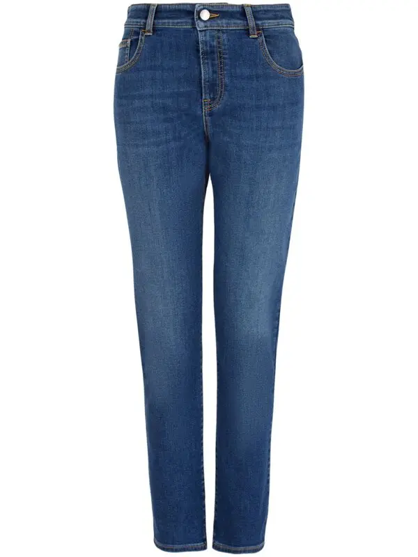 Emporio Armani High-rise Slim-cut Jeans