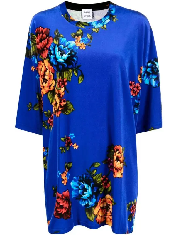 Vetements Floral-print Blouse - Blue