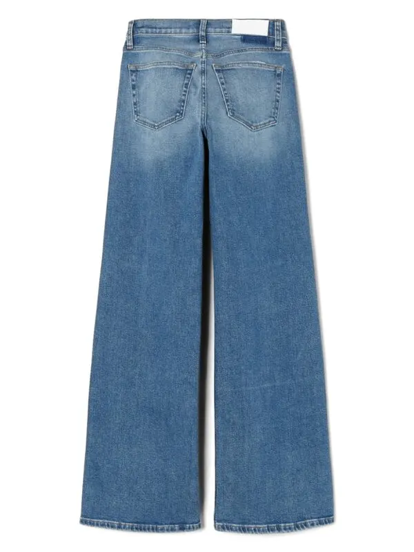RE/DONE Mid-rise Wide-leg Jeans - Blue