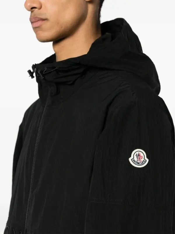 Moncler Joly Logo-embroidered Hooded Jacket