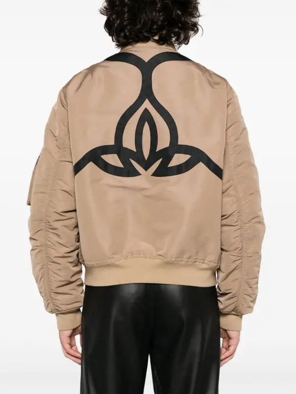 Alexander McQueen Contrasting-panel Bomber Jacket