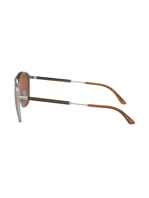Giorgio Armani Square Frame Sunglasses - Silver