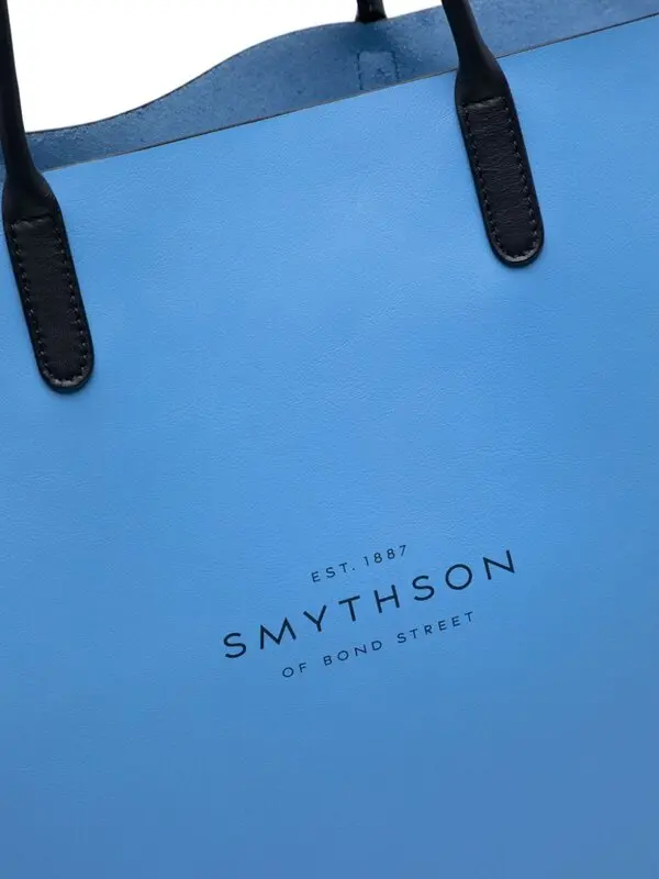 Smythson Kingly Tote Bag - Blue