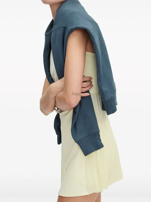 Sporty & Rich Steffi Action Pleated Minidress
