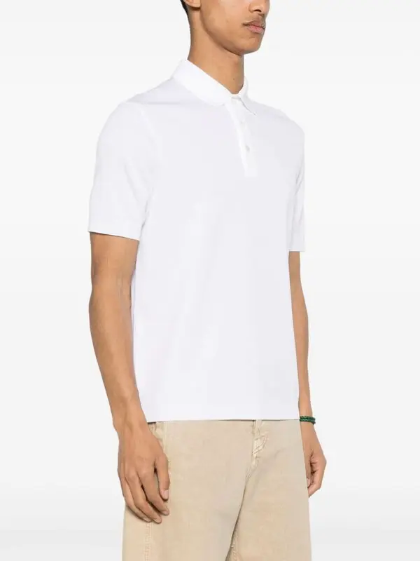 Herno Knitted Cotton Polo Shirt - White