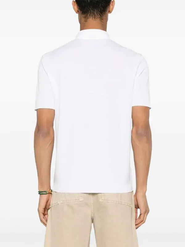 Herno Knitted Cotton Polo Shirt - White