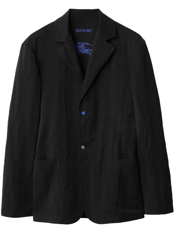Burberry Single-breasted Crinkled Blazer
