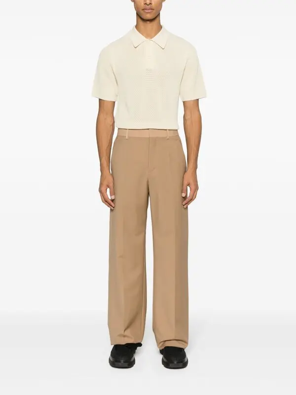 Sandro Waffle-knit Polo Shirt