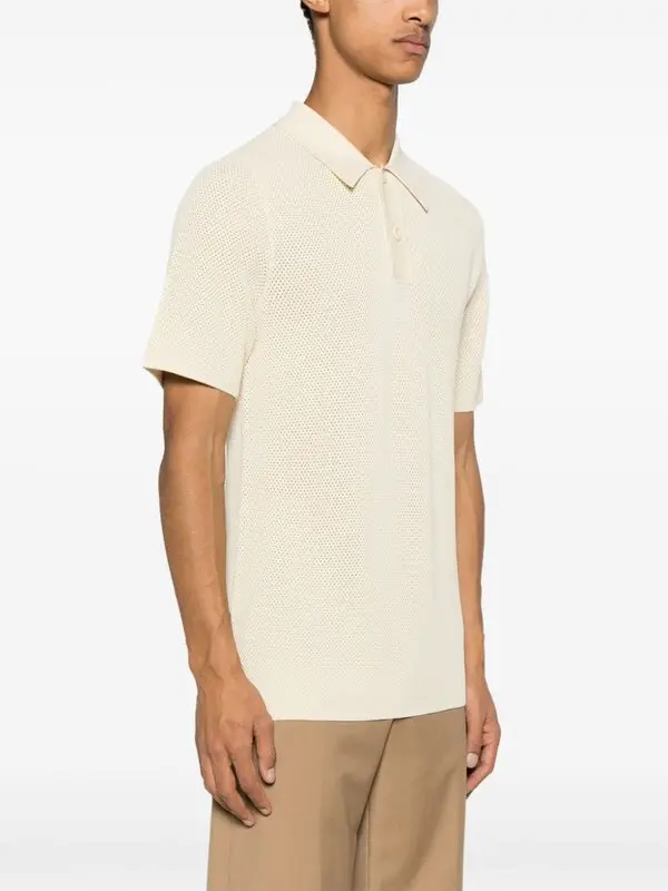 Sandro Waffle-knit Polo Shirt