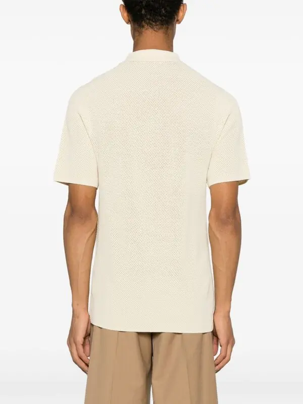 Sandro Waffle-knit Polo Shirt