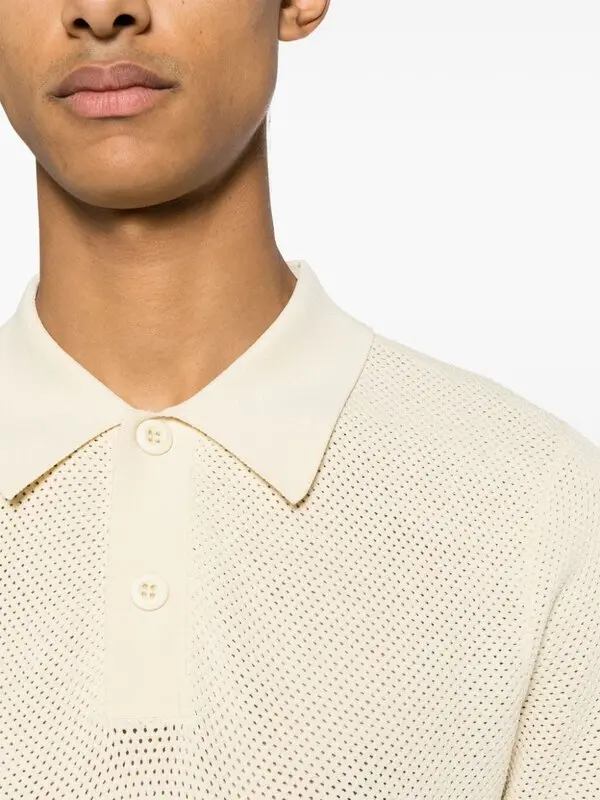 Sandro Waffle-knit Polo Shirt