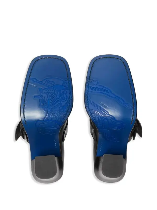 Burberry London Shield 90mm Leather Loafers - Black