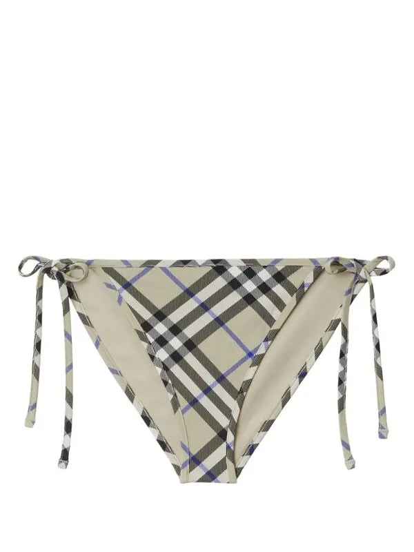 Burberry Vintage Check Bikini Bottom - Neutrals