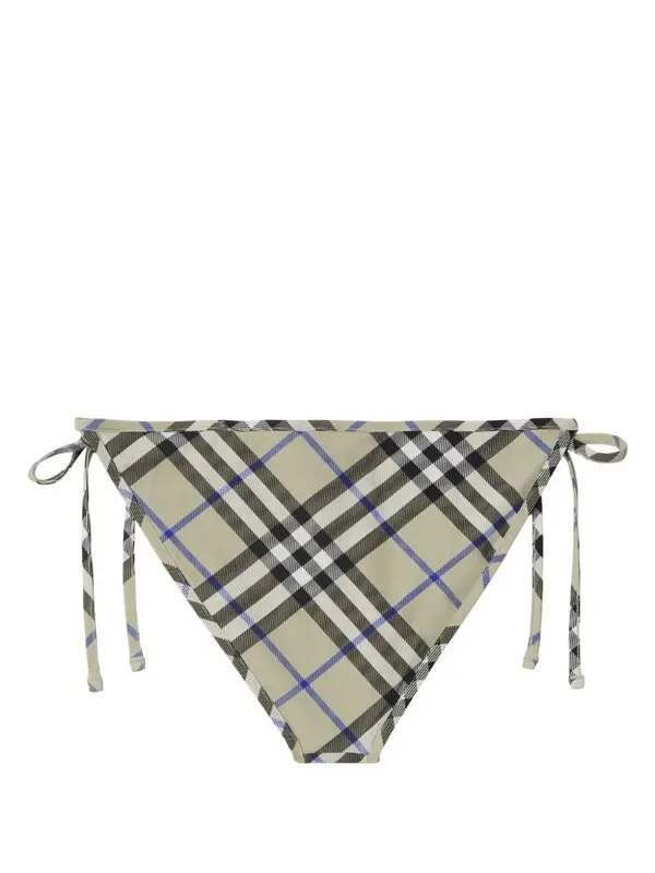 Burberry Vintage Check Bikini Bottom - Neutrals