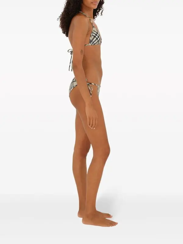 Burberry Vintage Check Bikini Bottom - Neutrals