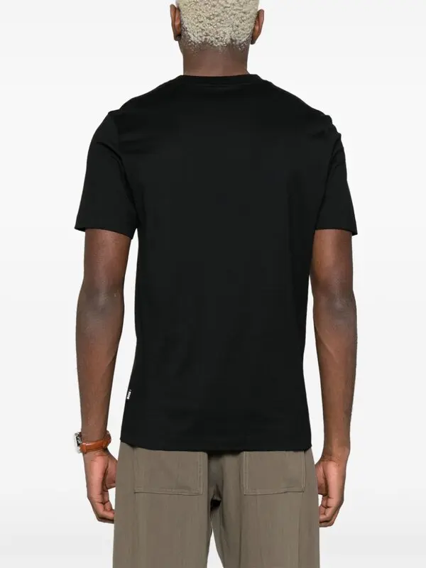 BOSS Graphic-print Cotton T-shirt - Black