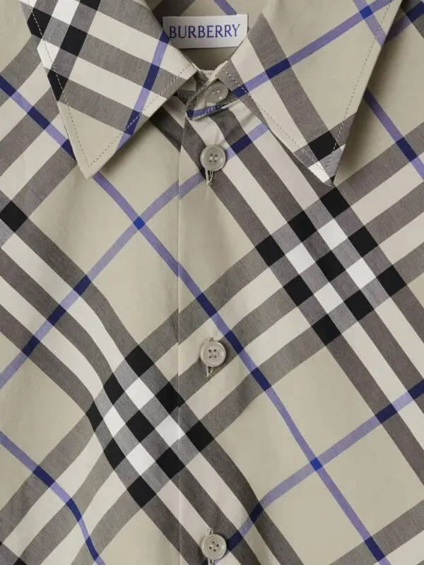 Burberry Checked Cotton Shirt
