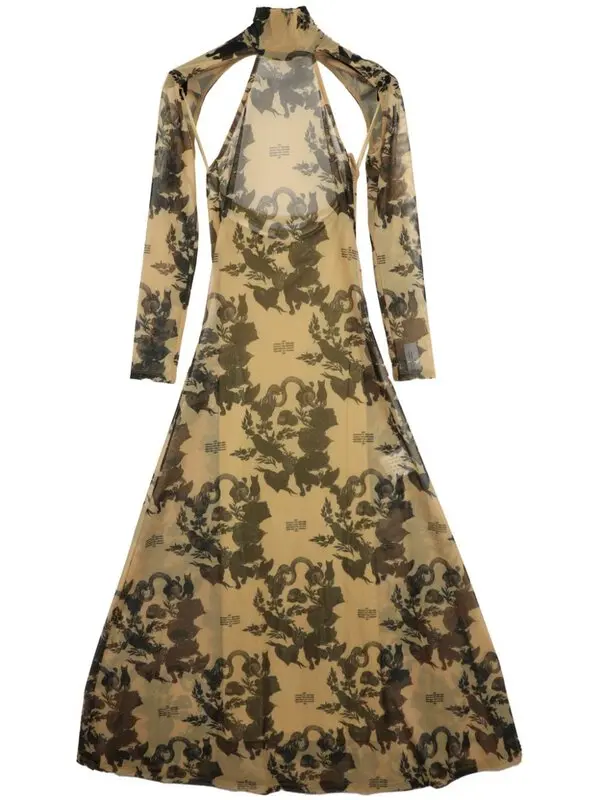 Rokh Floral-print Dress
