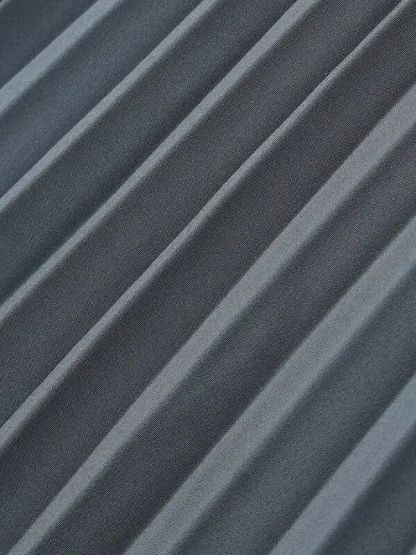 Sporty & Rich Steffi Action Pleated Minidress - Grey