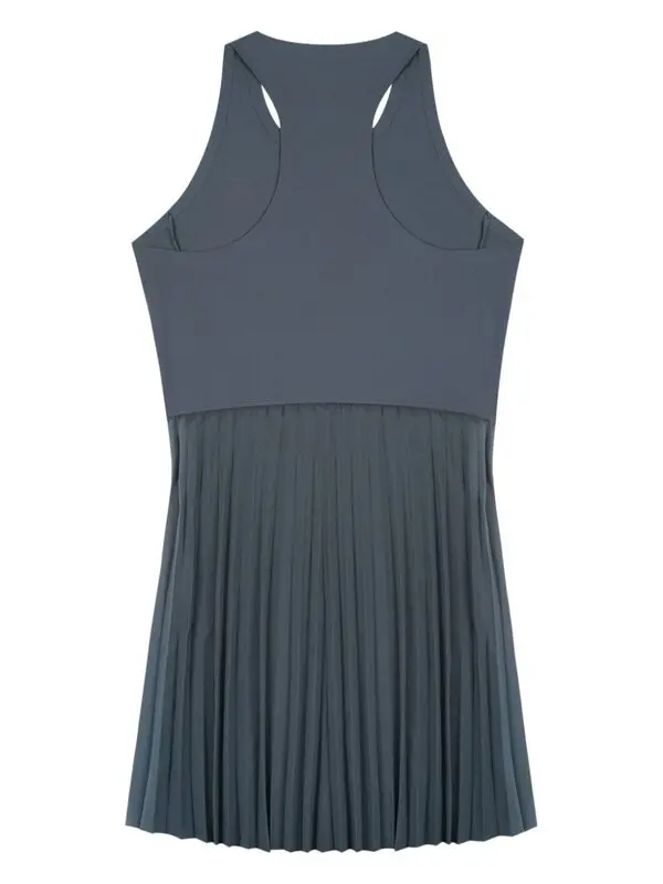 Sporty & Rich Steffi Action Pleated Minidress - Grey