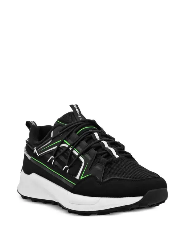 PLEIN SPORT Panelled Lace-up Sneakers - Black