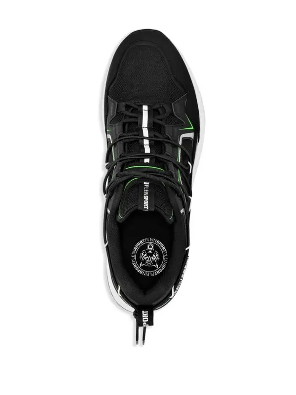 PLEIN SPORT Panelled Lace-up Sneakers - Black