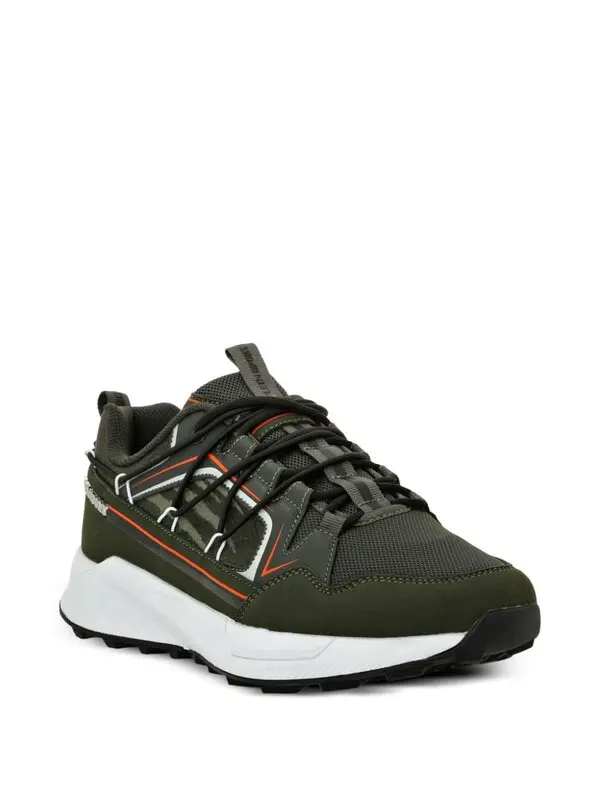 PLEIN SPORT Panelled Lace-up Sneakers - Green