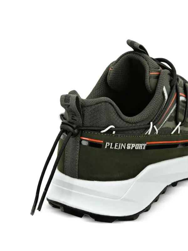 PLEIN SPORT Panelled Lace-up Sneakers - Green