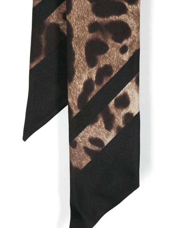Dolce & Gabbana Leopard-print Silk Scarf
