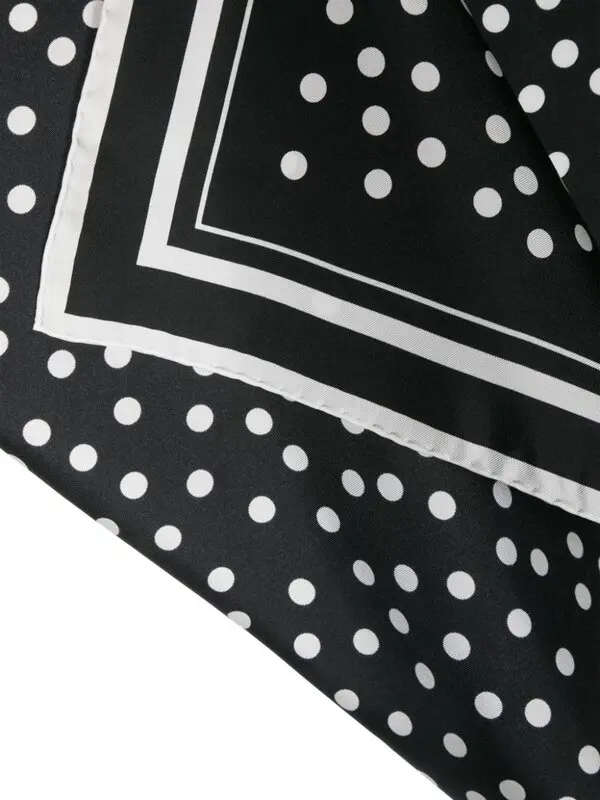Dolce & Gabbana Polka-dot Silk Scarf
