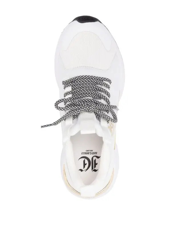 Just Cavalli Logo-print Lace-up Sneakers - White