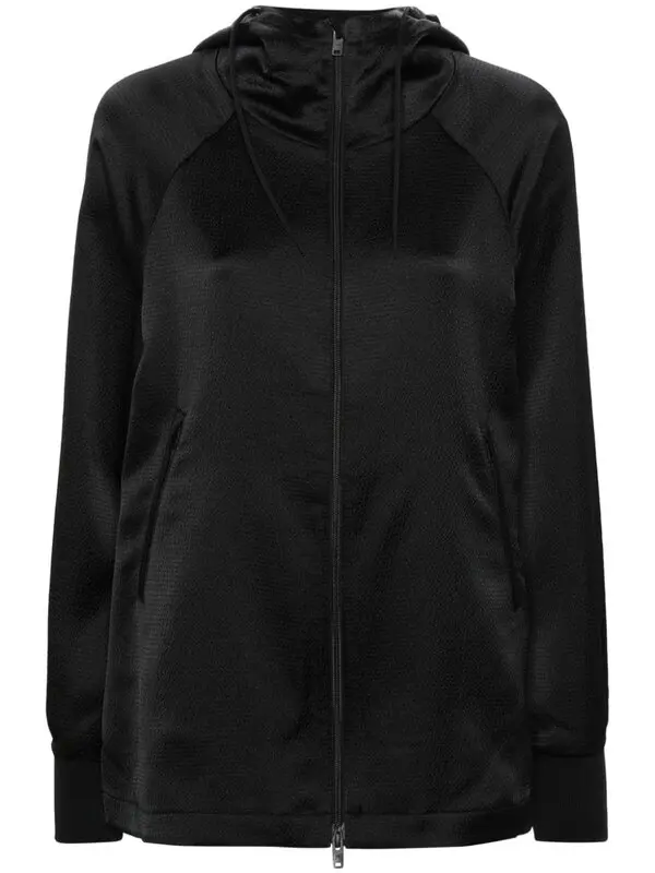 Y3 Textured Zipped Hoodie