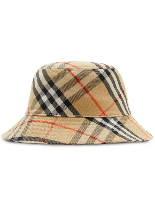 Burberry Vintage Check Bucket Hat - Neutrals