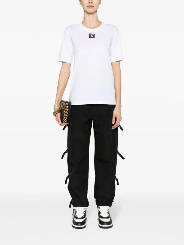 Patrizia Pepe Logo-patch Cotton T-shirt - White