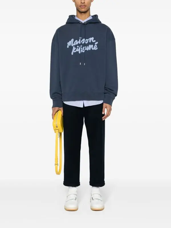Maison Kitsuné Logo Patch Cotton Hoodie