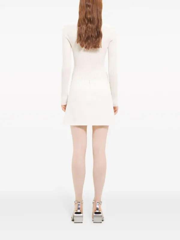 COURREGES Ellipse Buckled Miniskirt