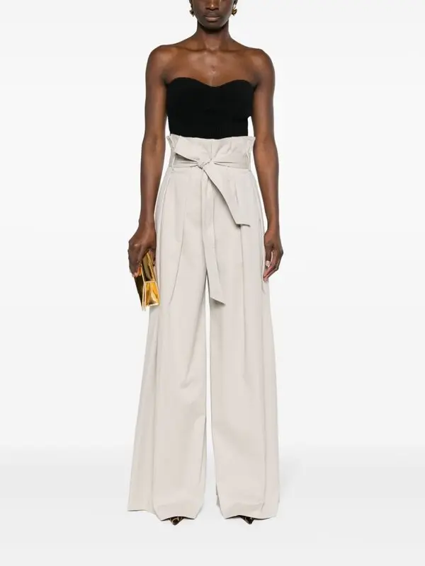 Moschino Belted Wide-leg Trousers
