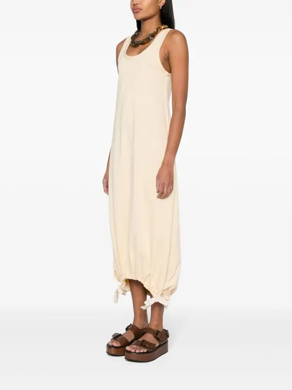 JIL SANDER Monogram-embroidery Jersey Maxi Dress