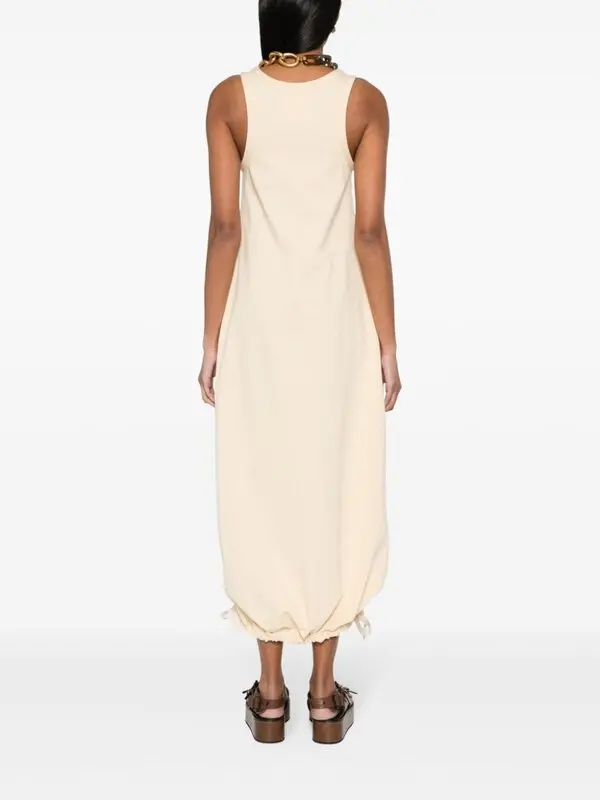 JIL SANDER Monogram-embroidery Jersey Maxi Dress