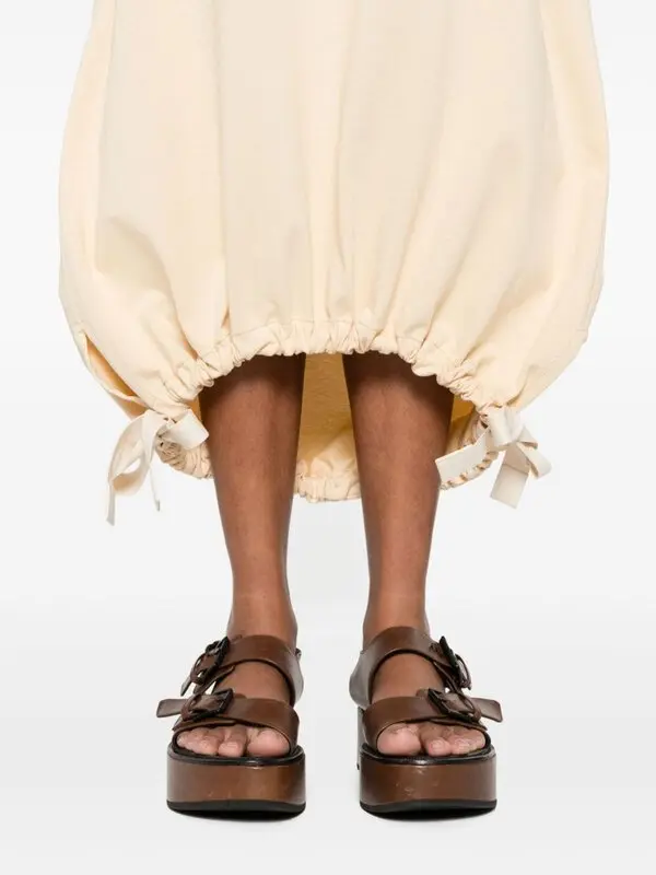 JIL SANDER Monogram-embroidery Jersey Maxi Dress