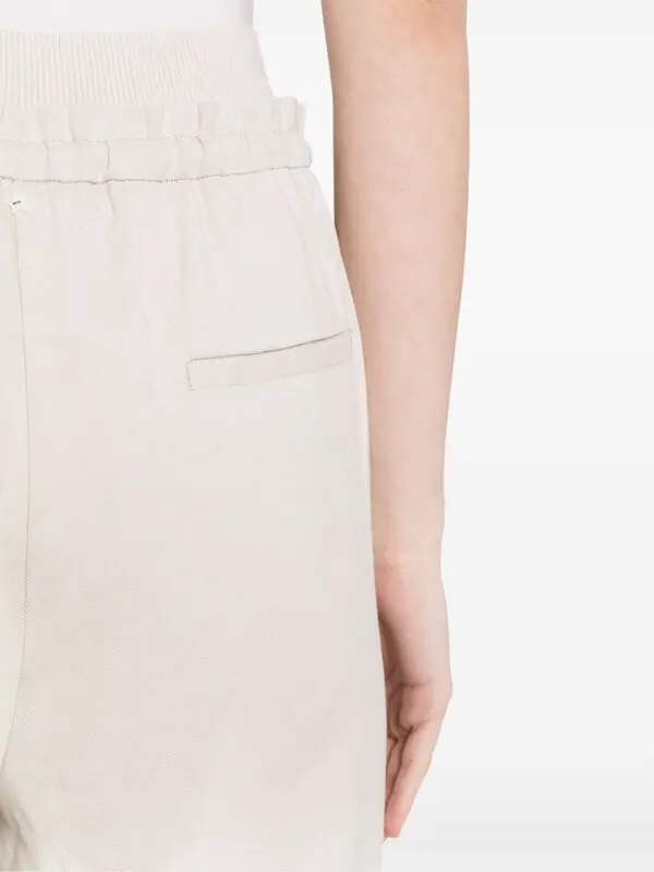 Lorena Antoniazzi Linen-blend Wide-leg Trousers - Neutrals