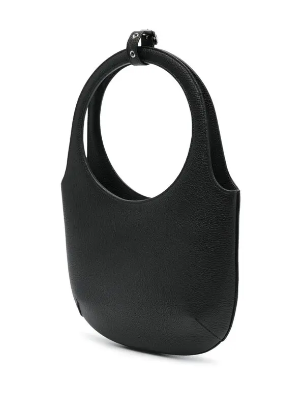 COURREGES Holy Leather Tote Bag - Black